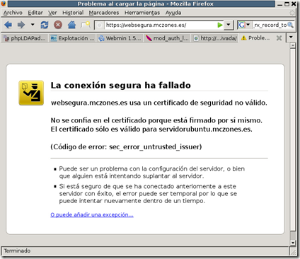 Tecnoloxía xa: Certificados en Apache: https